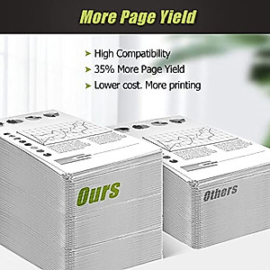 2-Pack Black Compatible S2810x 593-BBMF 47GMH Toner Cartridge Replacement for Dell S2810dn H815dw S2815dn Printer.