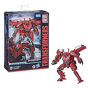 Transformers Toys Studio Series 71 Deluxe Class Dark of The Moon Autobot Dino Action Figure - Ages 8 and Up, 4.5-inch