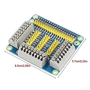 DAOKI GPIO Expansion Board Raspberry Pi Shield for Raspberry PI 4B/3B GPIO Extension Board Multi-Function with Screw Accessories for Raspberry Pi 3/2 DIY Kit