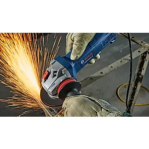 Bosch GWS10-450PD 4-1/2 In. Ergonomic Angle Grinder with No Lock-On Paddle Switch