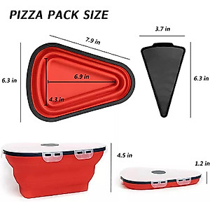 Pizza Storage Container with 5 Microwavable Serving Trays BeinCart