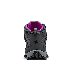 Columbia womens Crestwood Mid Waterproof Boot Hiking Shoe, Graphite/Bright Plum, 8 US