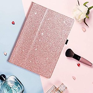 Fingic for iPad 10.2 Case 2021/2020/2019 - iPad 9th/8th/7th Generation Case Luxury Sparkly Folio Folding Stand Cover Auto Wake/Sleep Smart Case for New iPad 10.2” 2021/2020/2019 (9th/8th/7th Gen)