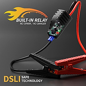 YESPER Car Battery Jump Starter Protable - 1550A Peak Auto Battery Booster Pack Jump Box for 12V Vehicles(Up to 8.0L Gas/6.0L Diesel Engine), DSLI Safe Tech and with PD 15W & DC 15V Port（YJS15）