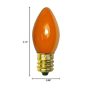 Brite Star 4Ct C7 Replacement Bulbs, Orange