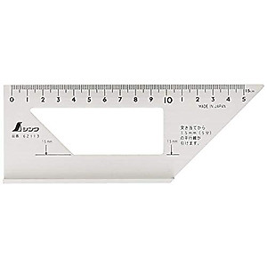 Shinwa Japanese Aluminum Saddle Layout Square w/ 45 degree and 90 degree Sides