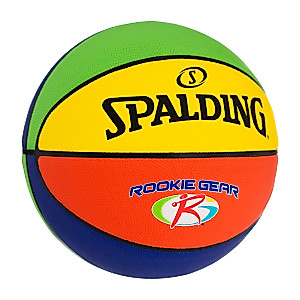 Spalding Rookie Gear Youth Multi Color Indoor-Outdoor Basketball 27.5"