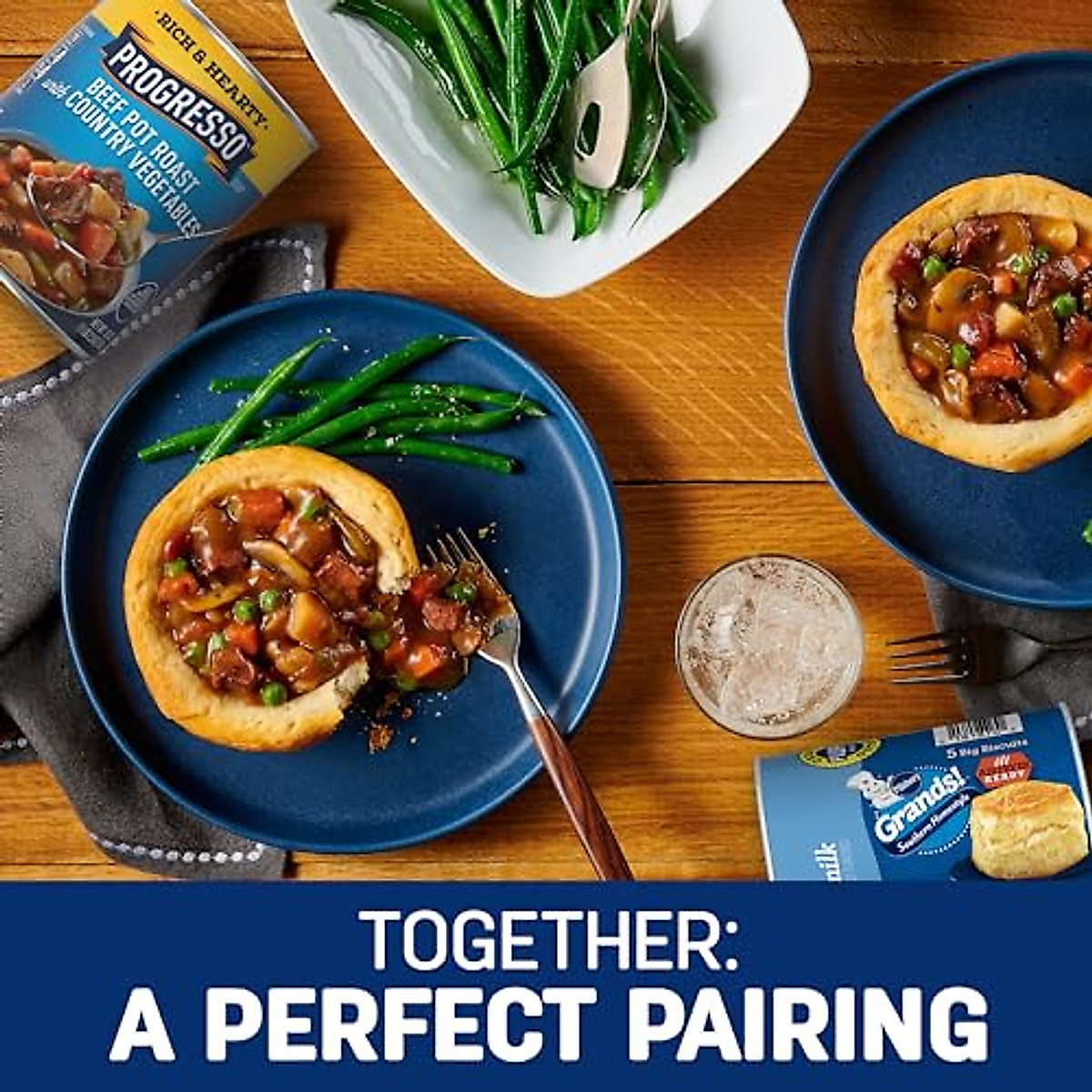 Progresso Beef Pot Roast with Country Vegetables Soup, Rich and Hearty Canned Soup, Gluten Free, 18.5 oz (Pack of 12)