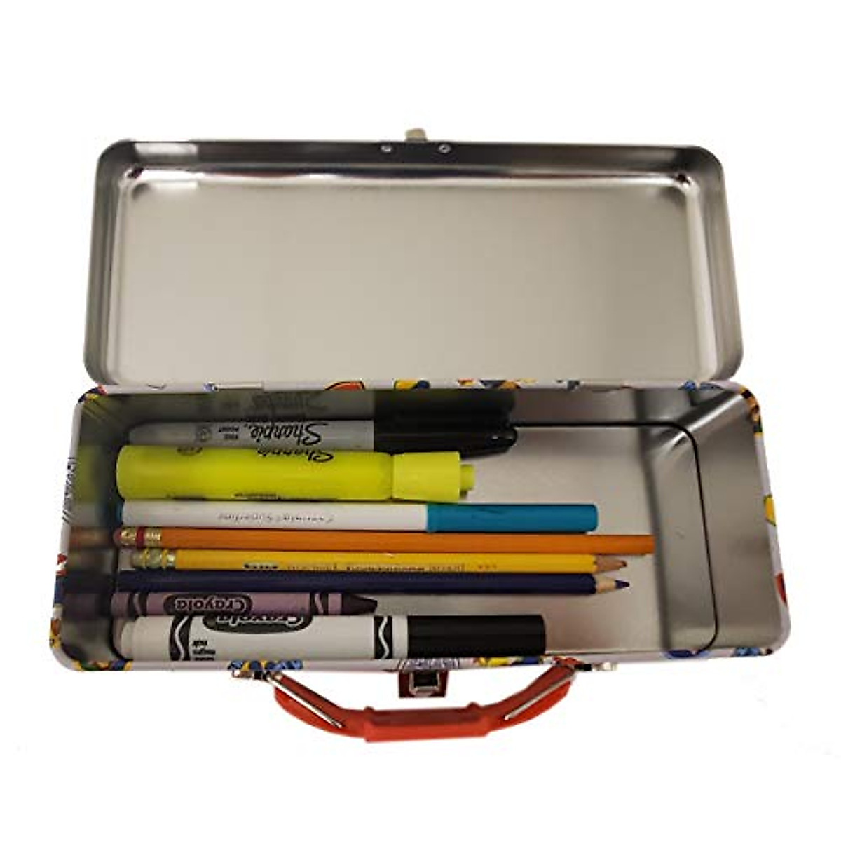 The Tin Box Company Avengers Pencil Box with Handle Clasp & Hinge, Model:739407-12