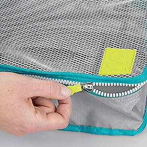 インターデザイン(Interdesign) Aspen Storage Case, 1.3 x 31.75 x 43.2 cm, Gray/Teal