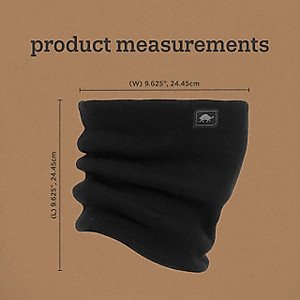 Original Turtle Fur Fleece The Turtle's Neck Warmer, Black