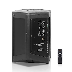 Sound Town Multi-Position All-in-one Powered PA System with 8" Woofer, TWS Bluetooth, Rechargeable Battery (CARPO-S1)