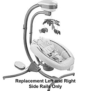 Replacement Parts for Fisher-Price Cradle 'n Swing - CHM84 ~ Soothing Savannah Model ~ Fits Other Models as Well ~ Left and Right Side Rails