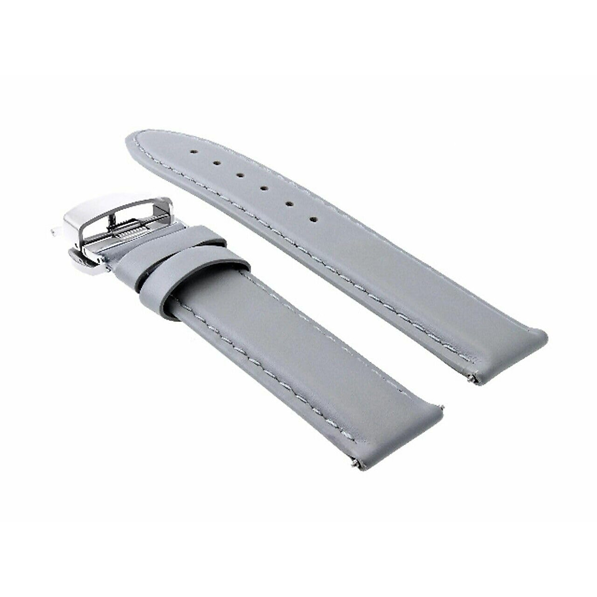 Ewatchparts 18-19-20-22-24MM LEATHER BAND STRAP SMOOTH COMPATIBLE WITH IWC PILOT PORTUGUESE