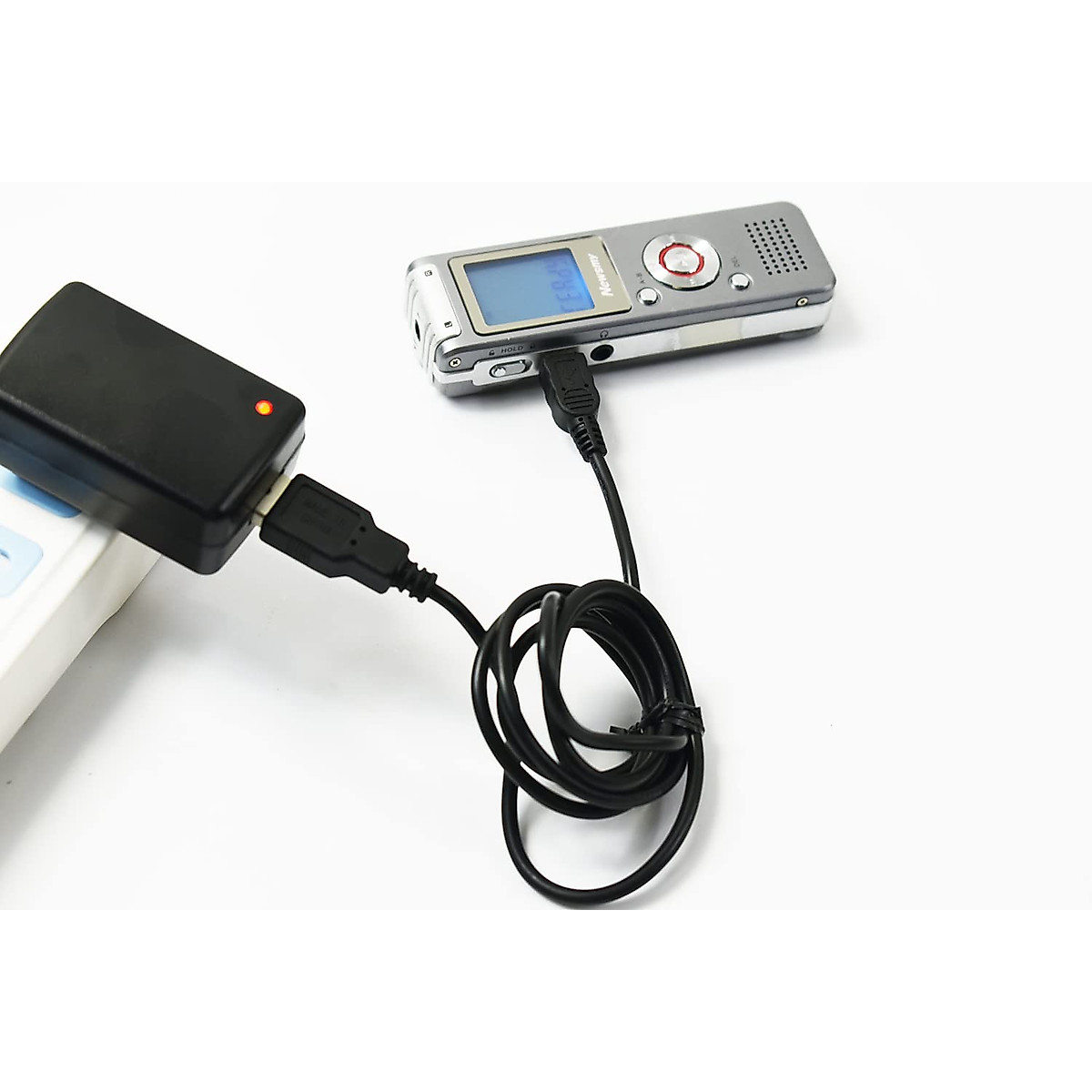 DC 5V Adapter,Mini USB Cable AC DC Adapter Mini B DC Cord for Scan Radio,Record, T1 Calculator,Blue Dnowball Mic, MP3,Camera,Tablet,Hub,DVR, ps3 Controller,Black