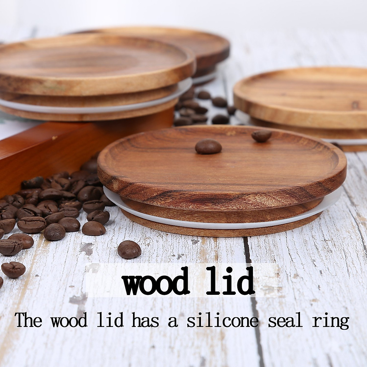 KKC HOME ACCENTS Tall Borosilicate Glass Spaghetti Storage Jar,Pasta Canister,Noodle Holder,Sealed Container with Wooden Lid,63 Fluid Ounces