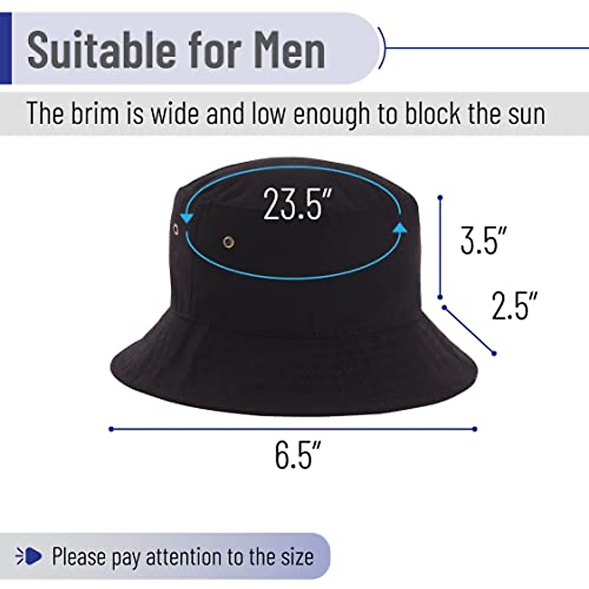 Mr. Pen- Bucket Hat, Black, Men Bucket Hats, Black Bucket Hats for Men, Bucket Hat Men, Fishing Hats for Men, Men's Bucket Hat, Beach Bucket Hat, Bucket Hat Black, Summer Hats for Men