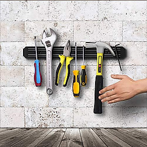 Magnetic Knife Holder For Wall (15 Inch X Set Of 2) Magnetic Knife Strip -Strong Powerful Knife Rack Storage Display Home Organizer -Securely Hang Your Knives On a Multipurpose Kitchen Bar -SUMPRI