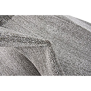 Unique Loom Del Mar Collection Area Rug - Abigail (2' 7" x 10' Runner, Light Gray/ Black)