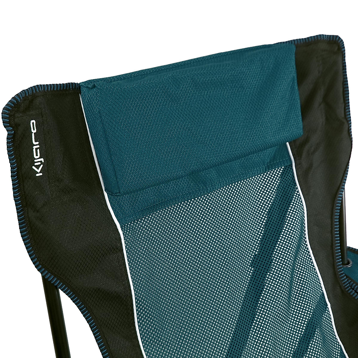 Kijaro Sling Folding Camping Chair - Enjoy The Outdoors in This Outdoor Chair with a Built-in Cup Holders and Side Organizer OR Side Cooler - Includes a Detachable Pillow