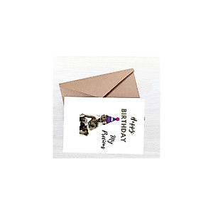 "Happy Birthday My Precious" Gollum Birthday Greeting Card, 7x5 inch Card with Envelope.