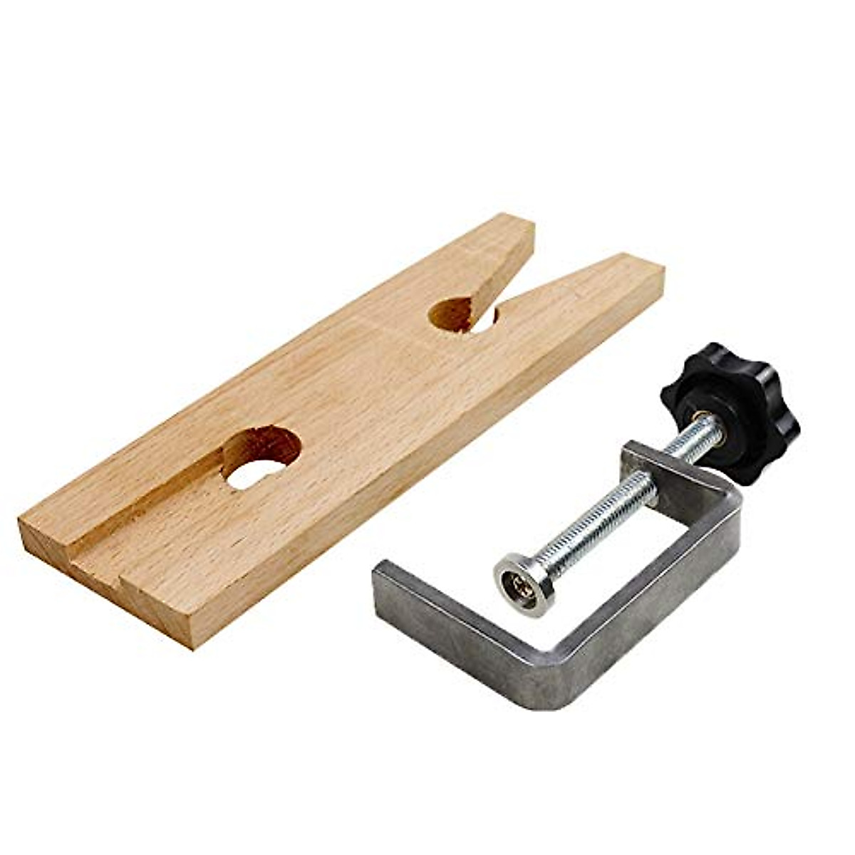 HIPOGT Bench Pin Clamp Set V-Slot for Workbench Wooden Jewelry Clamp Tool