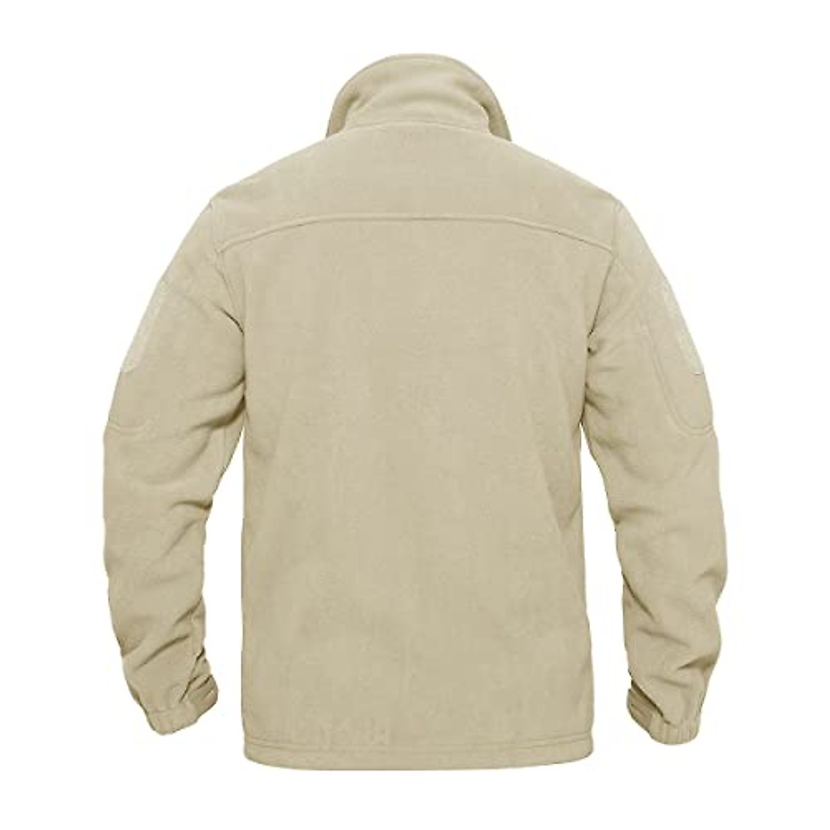 CRYSULLY Men's Winter Warm Jacket Snow Outswear Coat Fleece Lining Hiking Skiing Beige