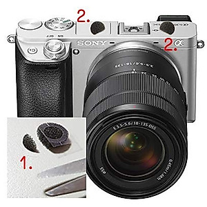 Gomet Mini Wind Filter Sticker for Digital Camera Mic Windscreen Wind Muff x 1 Packet(2 pcs)