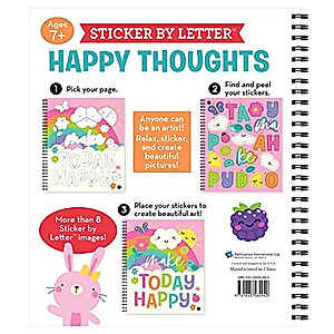 Brain Games - Sticker by Letter: Happy Thoughts