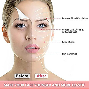 Gua Sha Facial Massage Tool for Face, Eyes, Neck, Body Skin Care Tools, Muscle Relaxing and Relieve Fine Lines and Wrinkles,Nature Jade Rose Quartz Gua Sha Massage Tool (Pink)