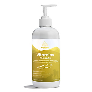 Vitamins for Dogs - Liquid Multivitamin for Dogs - Senior Dog Vitamins - Vitamins for Dogs with Probiotics - USA Made Dog Vitamins - Pet Vitamins for Dogs & Dog Supplements