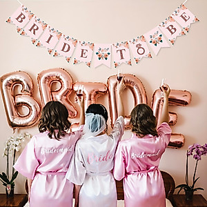 VILIFEVER Pre-Strung Bride to Be Banner for Bachelorette Bridal Shower Decorations, Bride to Be Sign for I Do Engagement Photo Backdrop Wedding Shower Decor