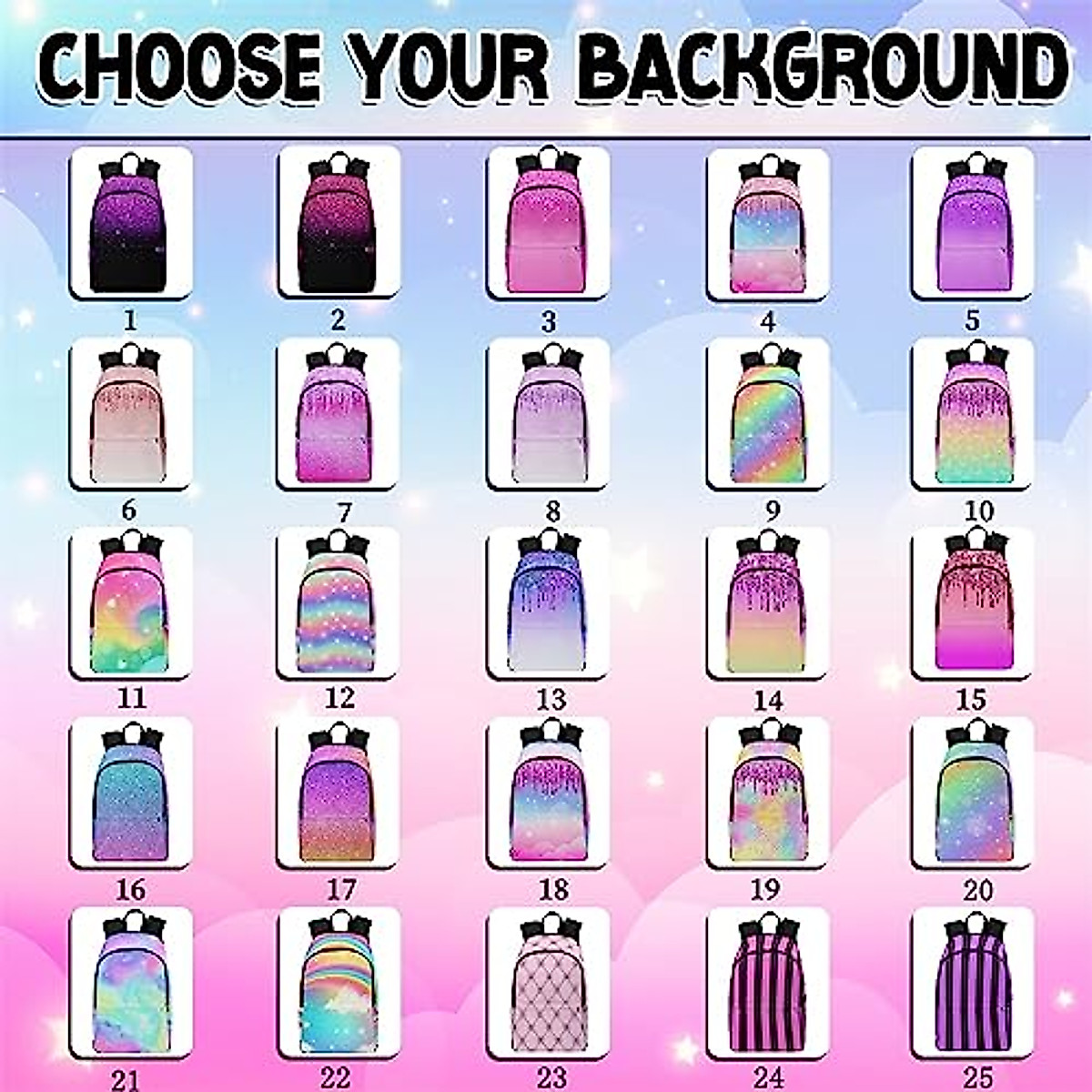 InterestPrint Personalized Back to School Backpack for Girls Custom Princess School Backpack Bags for Daughter Customized Book Bags for Kids Girls