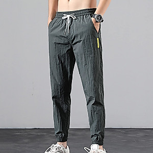 Warehouse Clearance Open Bottom Fleece Sweatpants Mens Khaki Pants Slim Fit Men's Hiking Cargo Pants Essential Fear of God Bottom Pants for Men Men Fall Clothing Mens+Sweatpants