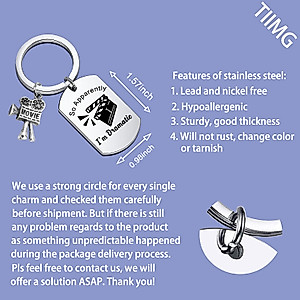 TIIMG Funny Actor Actress Acting Keychain Theater Gift Movie Director Keychain Filmmaker Actor Gifts (So Apparently)