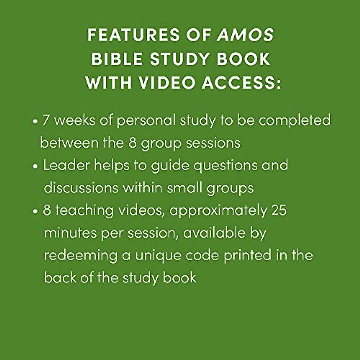 Amos - Bible Study Book with Video Access: An Invitation to the Good Life