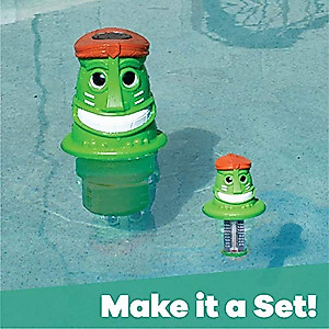 GAME 12034-BB Solar Light Up Tiki Chlorinator, Green