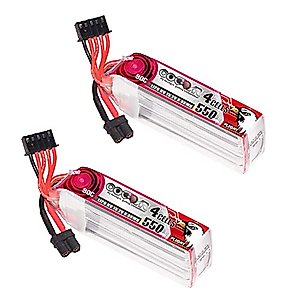 CODDAR 2 Packs 550mAh 4S 15.2V 90C HV LiPo Battery with XT30 Connector for RC Racing Drone FPV Quads Quadcoper Like Brushless Torrent 110 Beta FPV Beta 85X Whoop