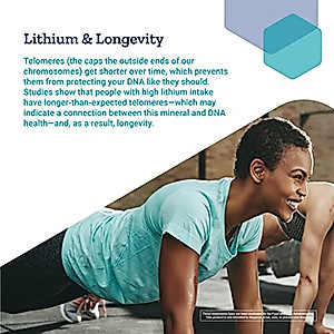 Life Extension Lithium 1000 mcg - for Brain Health, Anti-Aging & Longevity - Memory & Cognition, Mood Support Supplement -Once Daily - Gluten-Free, Non-GMO - 100 Count