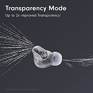 Beats Studio Buds + | True Wireless Noise Cancelling Earbuds, Enhanced Apple & Android Compatibility, Built-in Microphone, Sweat Resistant Bluetooth Headphones, Spatial Audio - Transparent