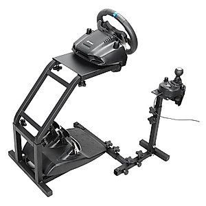 Oswerpon Racing Wheel Stand Fit for Logitech G25, G27, G29, G920 Steering Wheel Stand Height Adjustable Racing Simulator Gaming Stand - Wheel and Pedals Not Included
