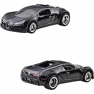 Hot Wheels HKF52 Premium 2-Pack Bugatti Veyron / '16 Bugatti Chiron [Mini Car] [3 Years Old and Up]