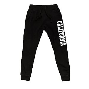 Koyotee Men's California State V675 Black Fleece Jogger Sweatpants Small