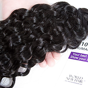 Hair Extensions, Wigs & Accessories Malaysian Water Wave Hair Bundles 8-28 inch 100% Human Hair Weave Remy Hair Natural Color 4 pcs Hair Weaves for Women (Stretched Length : 22 24 26 28)