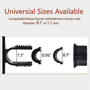 2 in 1 Faucet Sponge Holder,Kitchen Sink Detachable Hanging Organizer and Shower Organizer and Wall Mounted Soap Dish Holder for Kitchen Bathroom with Hook and Bar