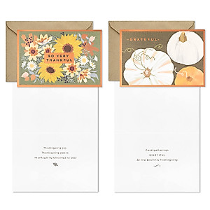 Hallmark Thanksgiving Cards Assortment, Thankful (36 Assorted Cards with Envelopes)