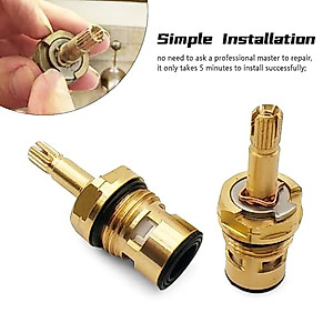 GOLACOD Bathroom/Kitchen/Bathtub Valve Cartridge Faucet Stem Fit for American Standard 2PCS Replaces 994053-0070A