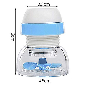 3 Pack Kitchen Faucet Water Filter Anti Splash Shower Tap Water Spray Water Saver 360 Rotating Telescopic Water-Saving Nozzle Filter Faucet for Kitchen Bathroom -Fits Standard Faucets