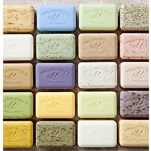 Pre de Provence Artisanal French Moisturizing Soap Bar, Shea Butter Enriched, Quad Milled for Long Lasting Rich Smooth Lather, 5.3 Ounce, Rose Petal