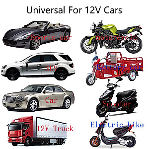 Car Security Horn Vehicle Alarm Security Protection System with 2 Remote Controls 6 Tone Alarm Loudspeaker 7-Level Sensitivity Car Alarm Siren 125DB Anti-Theft Device 12v 20w (CW-8110)